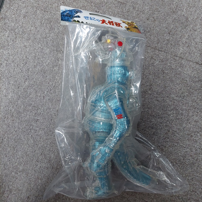 Marusan Mecha Godzilla 450 MG 機械 哥斯拉 透明 Blue Metallic 內構版 sofubi sofvi softvinyl kaiju bullmark ...