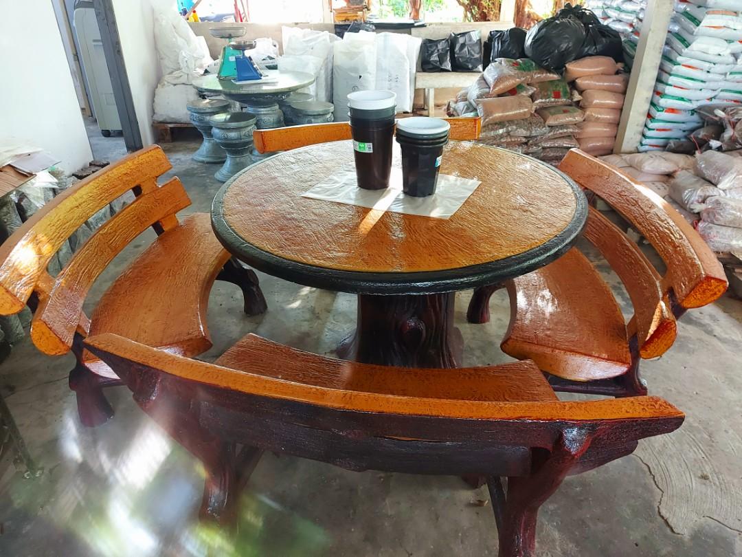 Meja Batu Bulat, Furniture & Home Living, Gardening, Gardening Tools ...