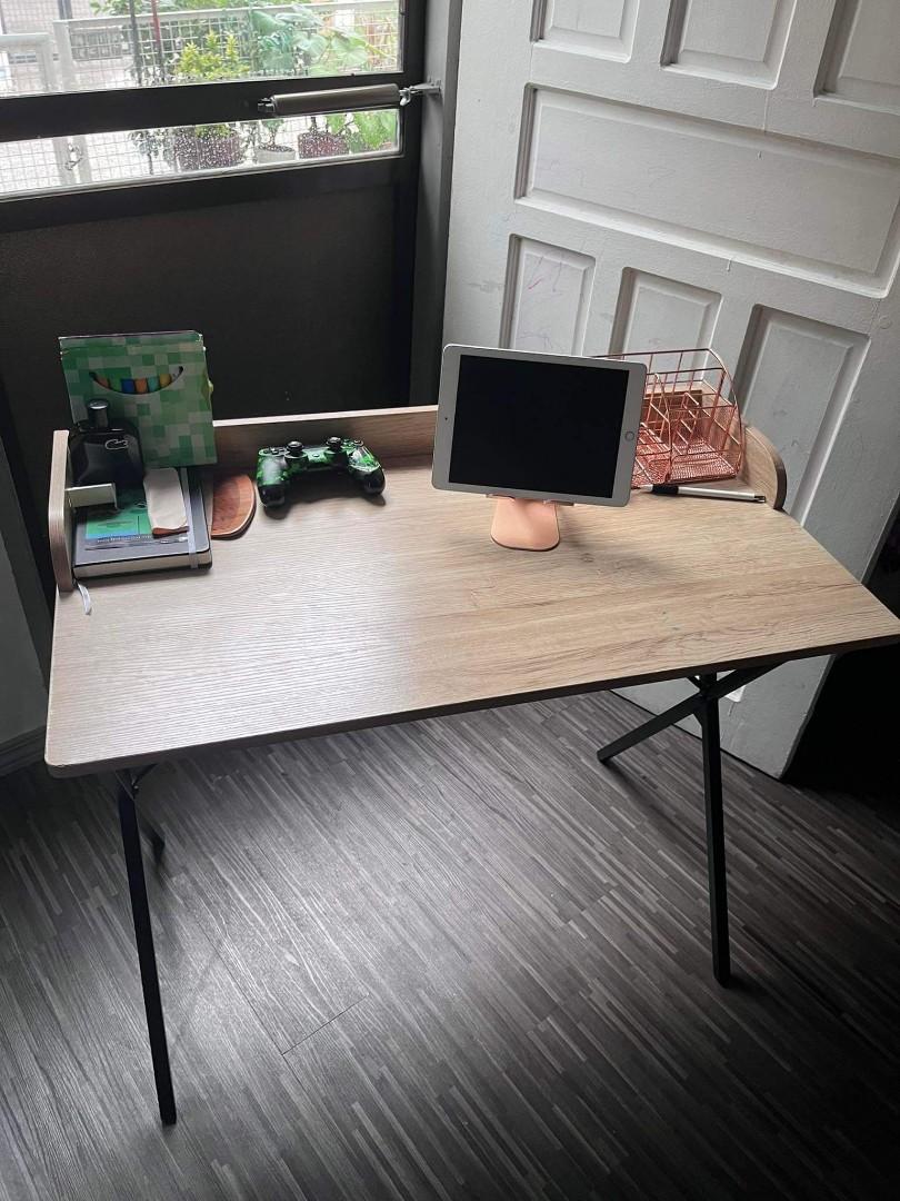 Minimalist study table, Furniture & Home Living, Office Furniture ...