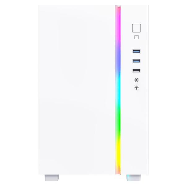 Montech Sky One Mini ITX / MATX Casing with 3 Silent Fan - Black/White ...