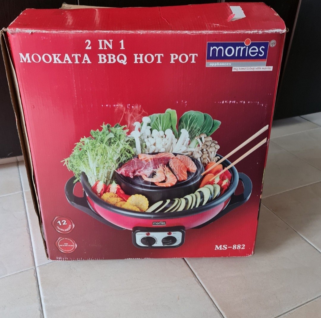 Morries Mookata BBQ Hot Pot, TV & Home Appliances, Kitchen Appliances ...