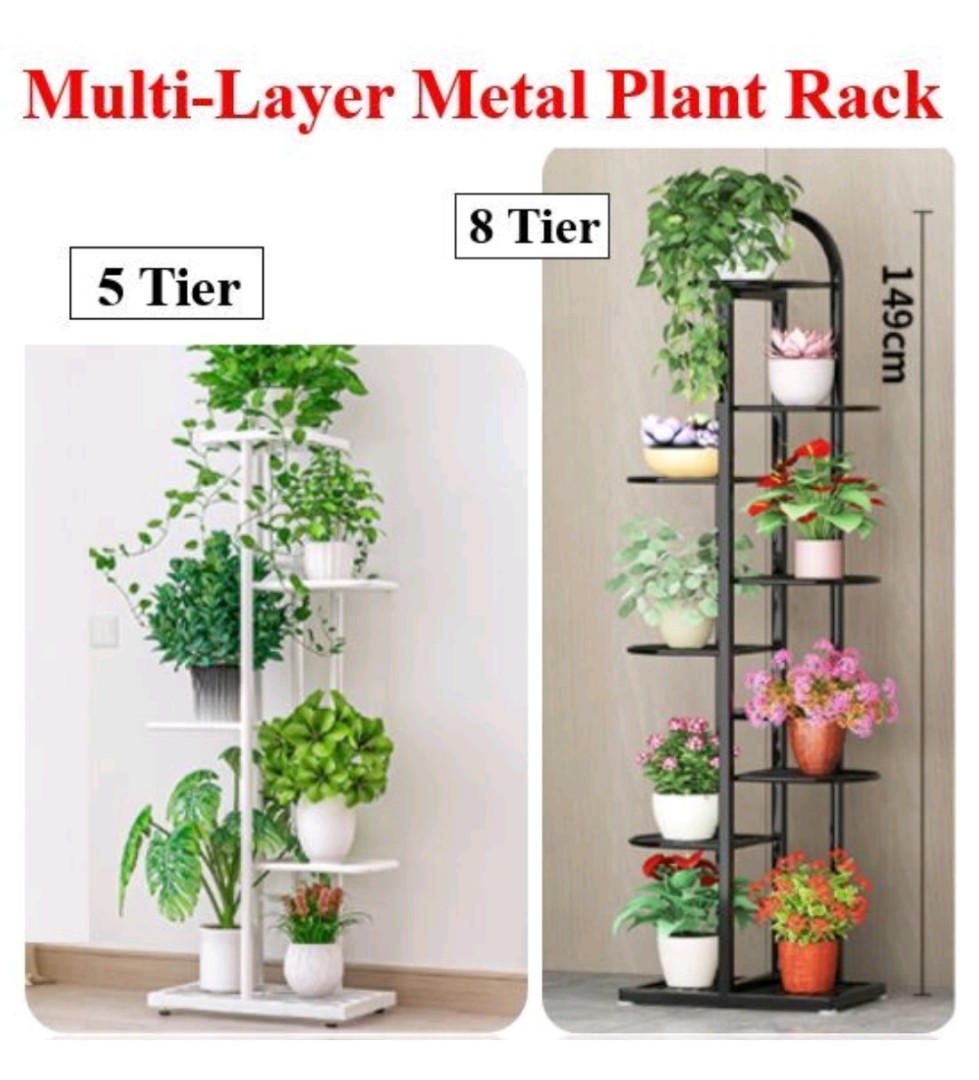 Multi-Layer Metal Plant Rack 5 Tier 8Tier Plant Rack Plant stand Plant ...