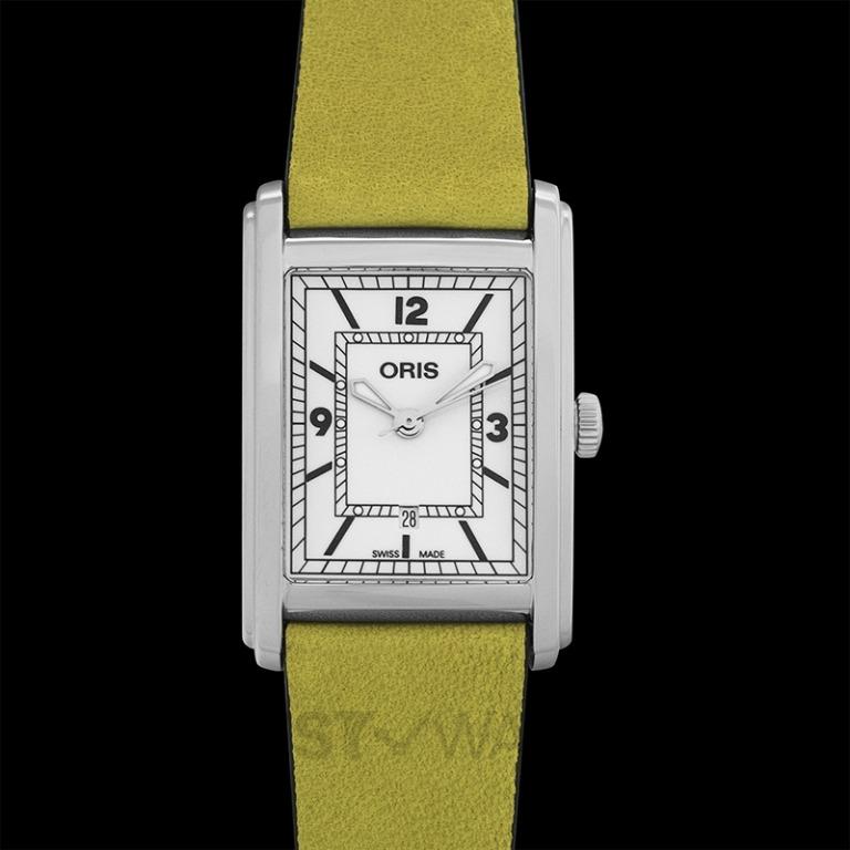 [NEW] Oris Rectangular Automatic White Dial Stainless Steel Unisex ...