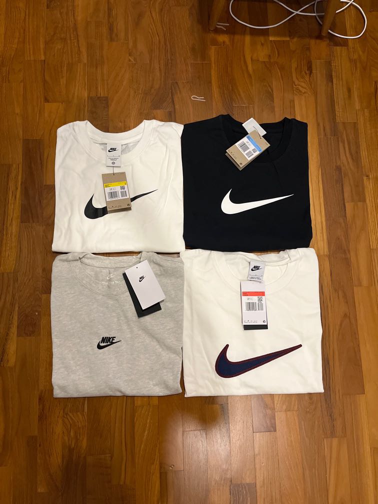 Nike Middle Swoosh Tick Logo Tee Shirts, Men's Fashion, Tops & Sets ...