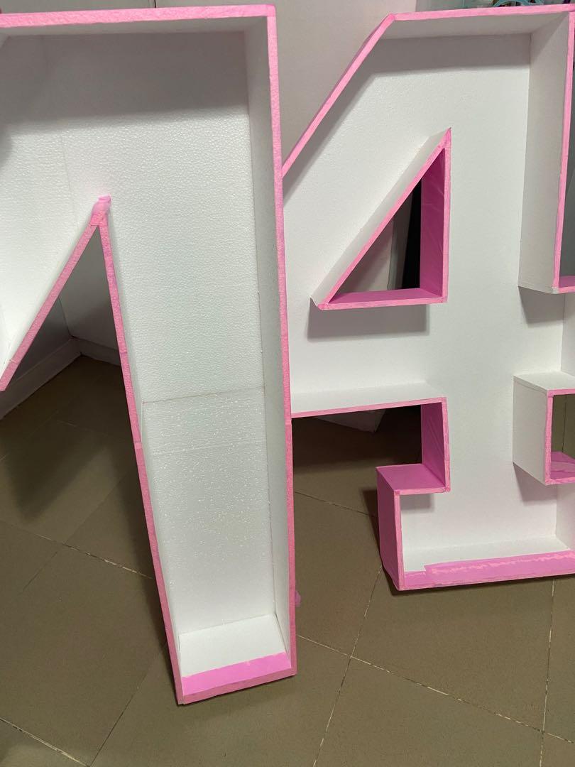 Number 1 4 standee 4feet, Hobbies & Toys, Toys & Games on Carousell