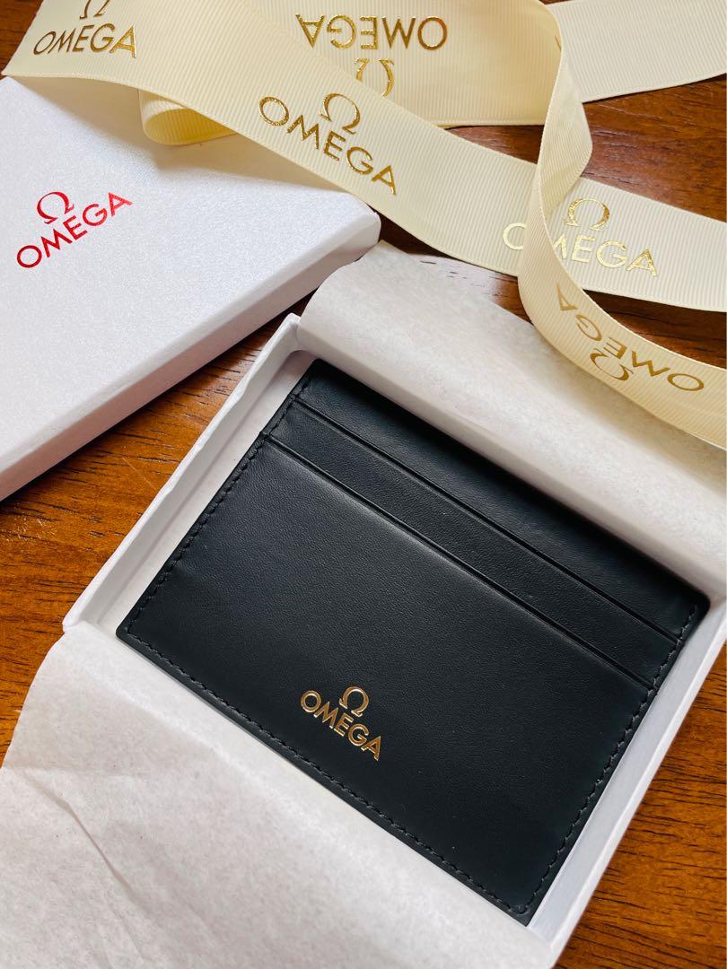 Omega card and cash holder leather, Luxury, Accessories on Carousell
