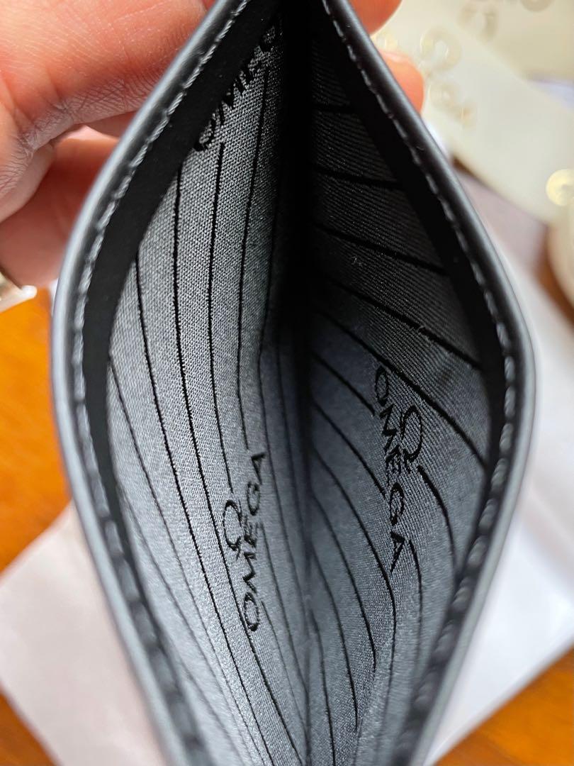 Omega card and cash holder leather, Luxury, Accessories on Carousell