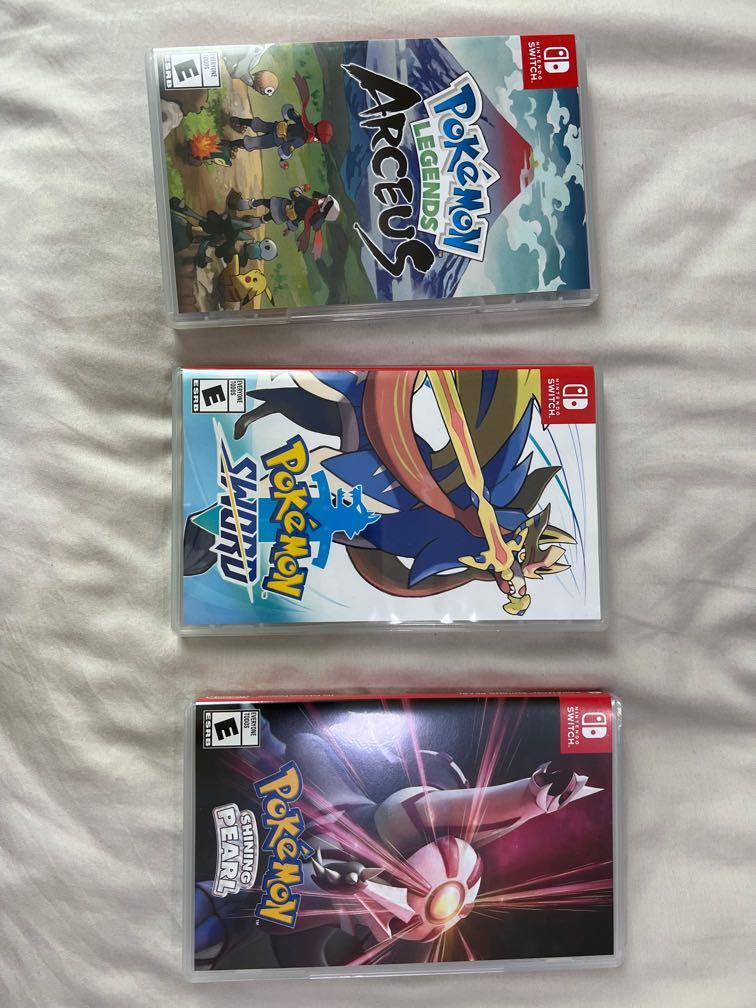 Pokémon Arceus, Pokémon Sword, Pokémon Shining Pearl (Nintendo Switch ...