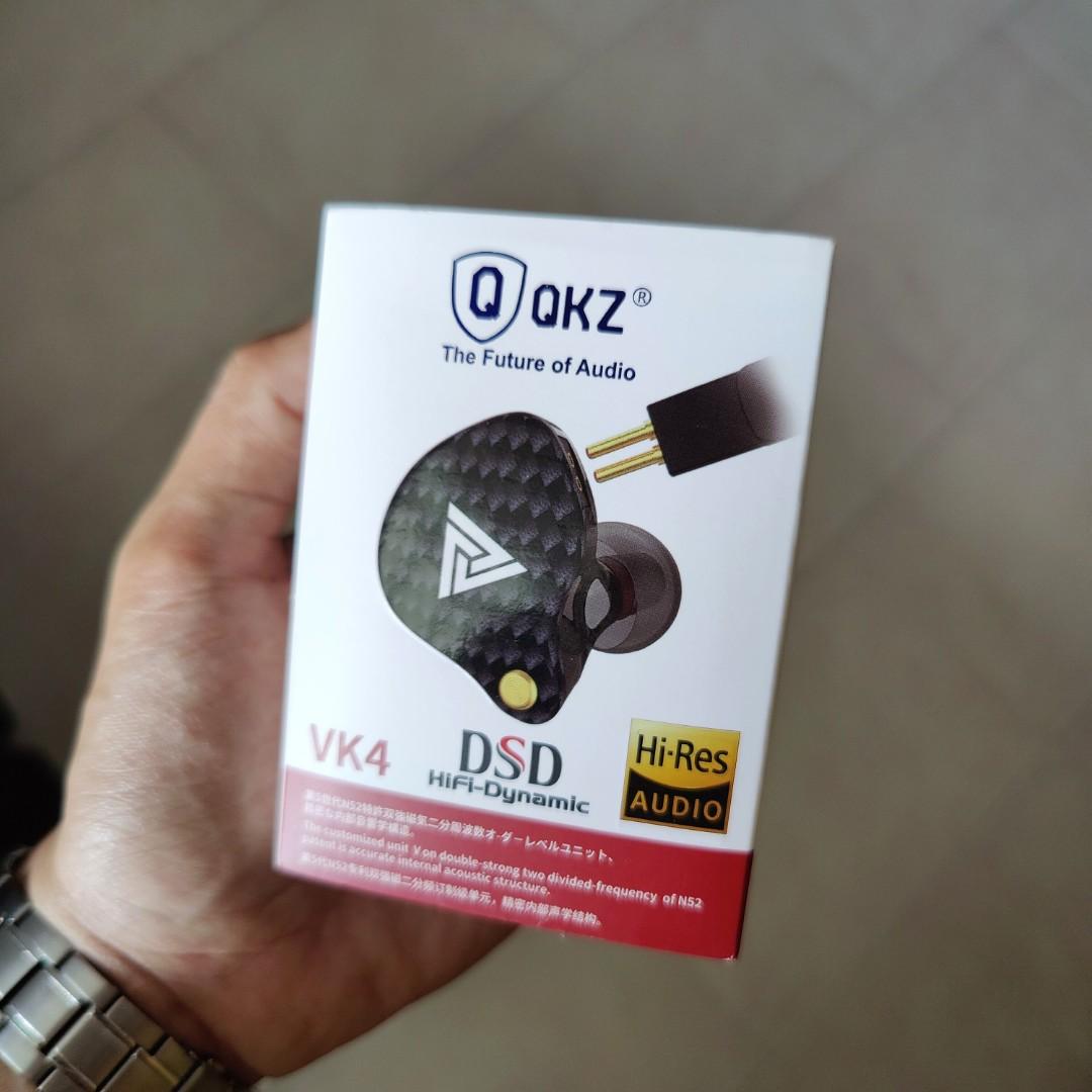 QKZ VK4 IEM, 2-Pin Detachable Cable, Earphones, Earbuds, Audio ...