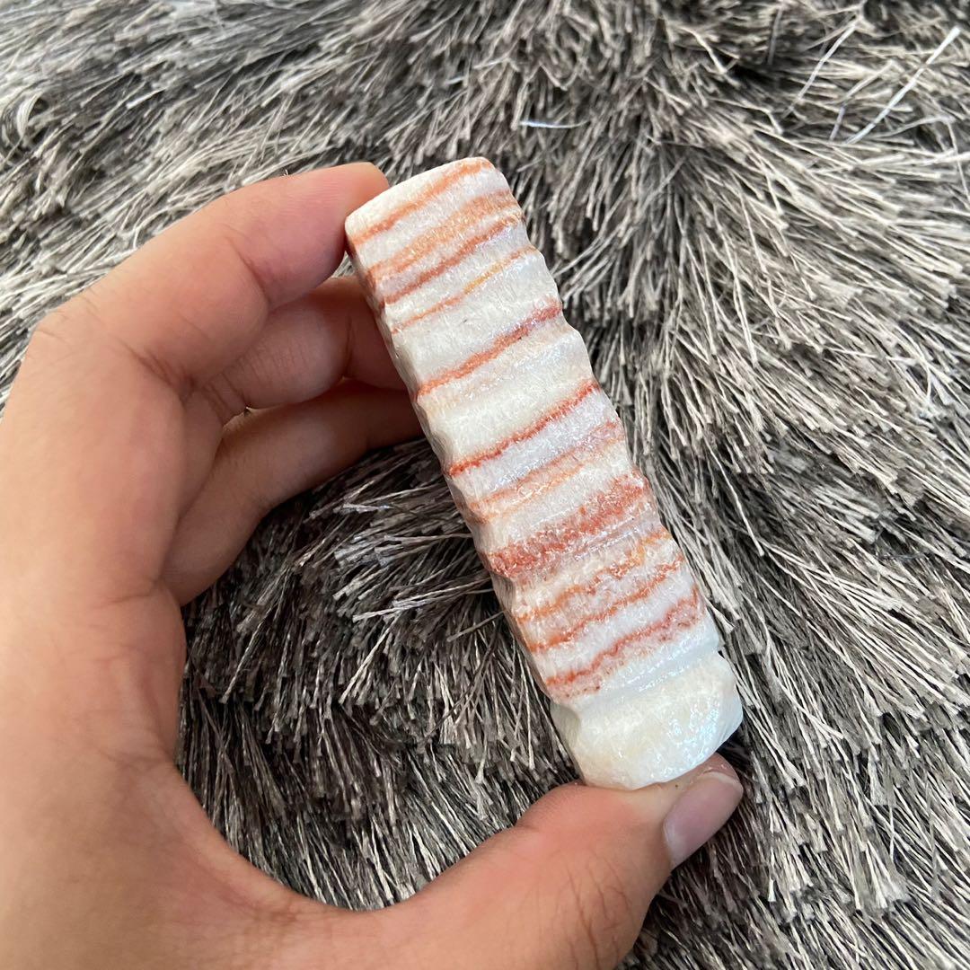 Red Banded Calcite aka Pork Stone, Women's Fashion, Jewelry ...