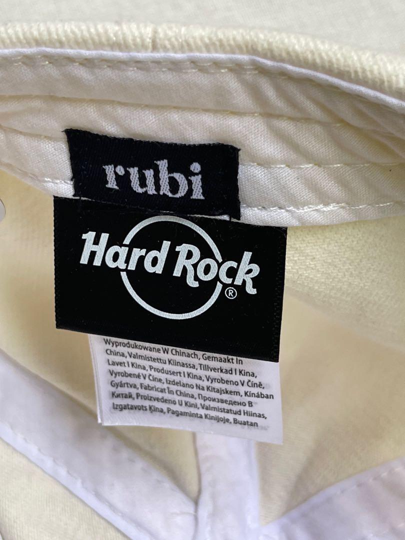 RUBI Hard Rock Cafe Logo Dad Cap Cream/Blue FS, Women's Fashion ...