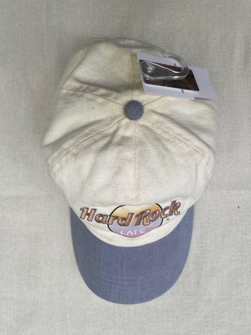 RUBI Hard Rock Cafe Logo Dad Cap Cream/Blue FS, Women's Fashion ...