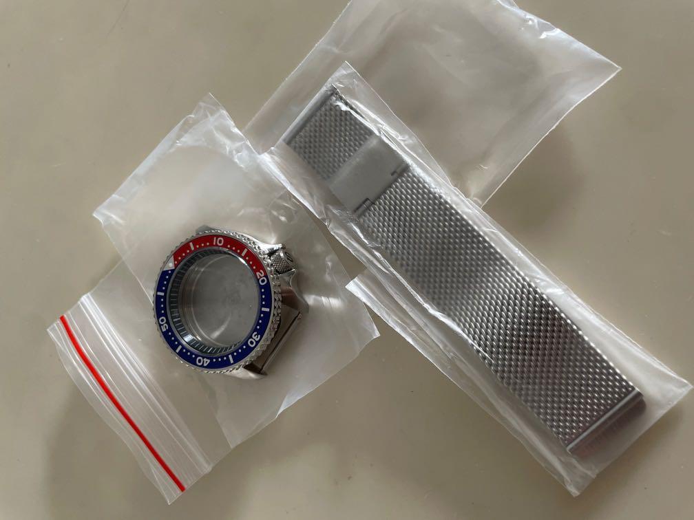 Seiko mod strap and casing, Luxury, Watches on Carousell