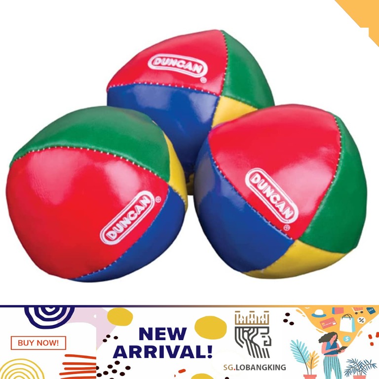 [sg stock] Duncan Toys Juggling Balls, Multicolor, Vinyl Shells, Circus ...