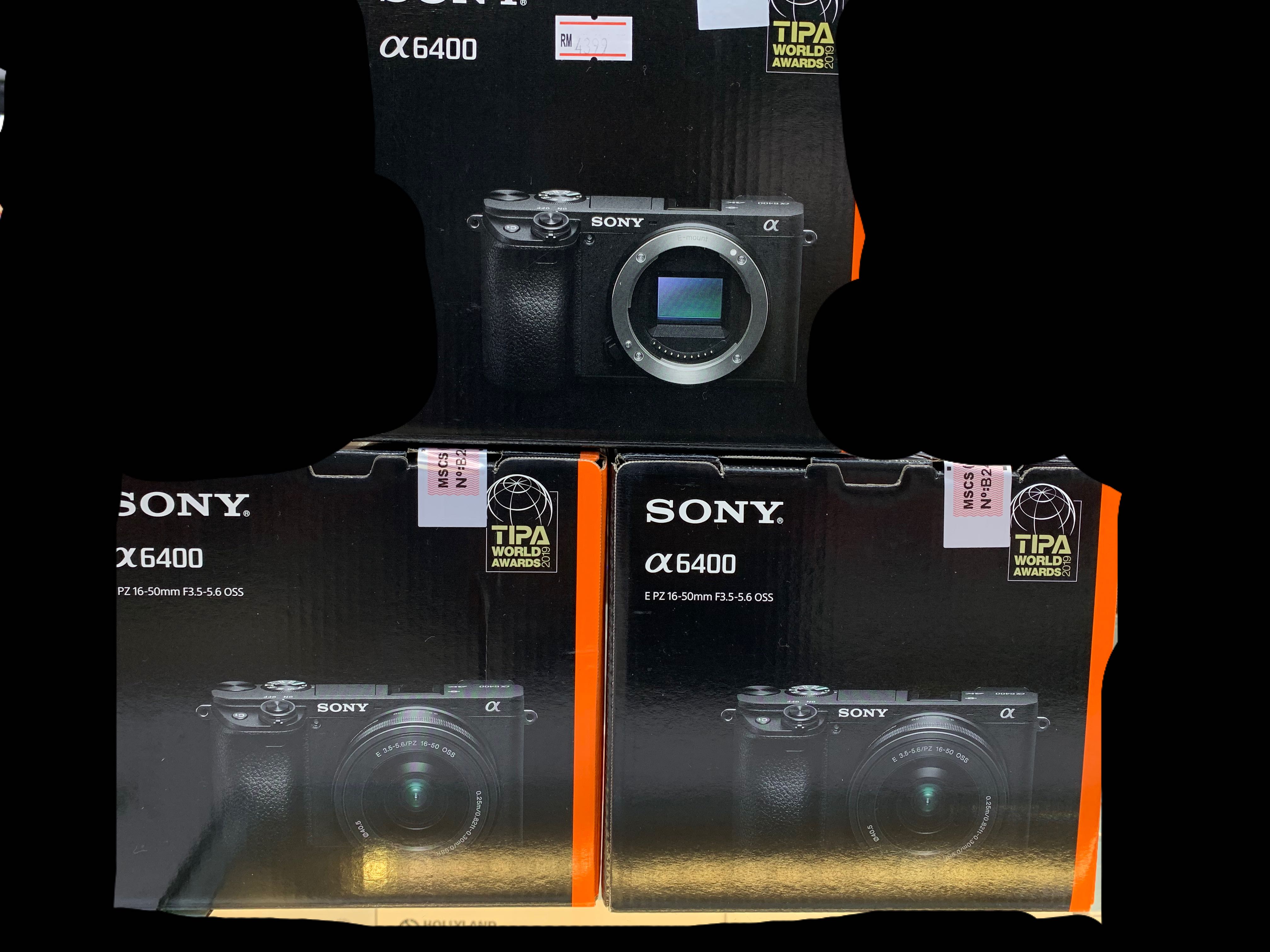 SONY A6400 KIT & BODY, Photography, Cameras on Carousell