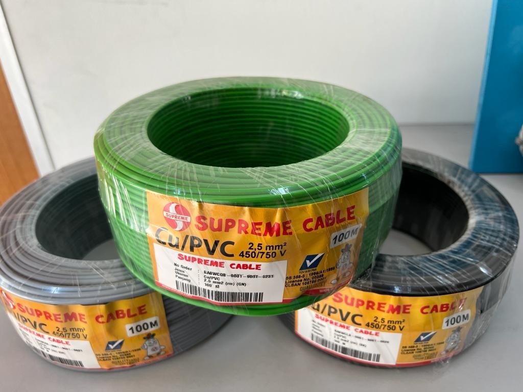 Supreme Cu/PVC Electrical Cable Wire (1.5mm & 2.5mm), Everything Else ...