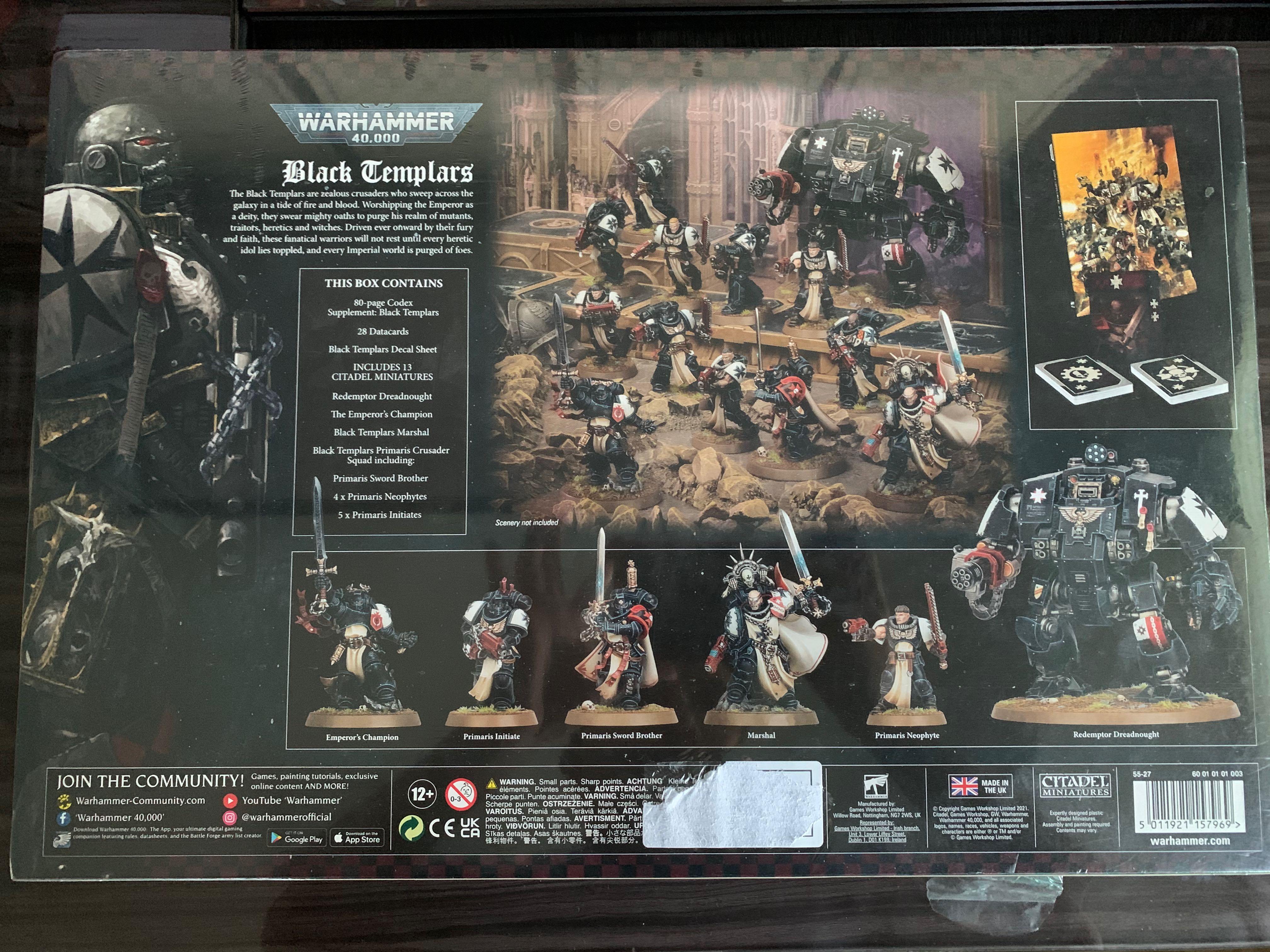 Warhammer 40k Black Templar Box Set, Hobbies & Toys, Toys & Games on ...
