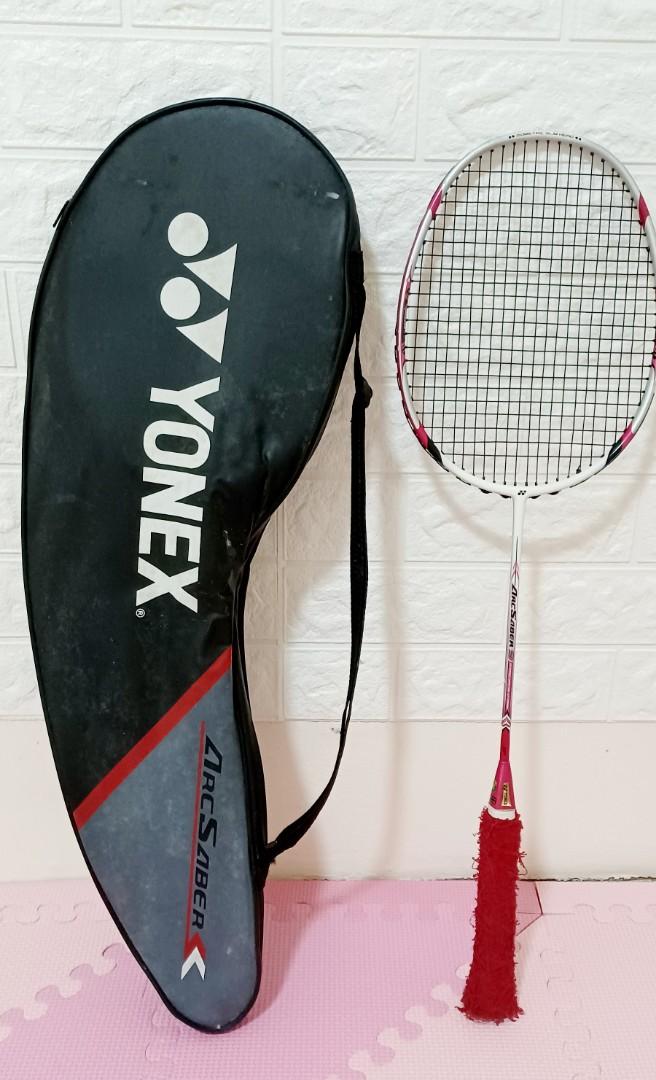 YONEX PINK BADMINTON RACKET, Sports Equipment, Sports & Games, Racket ...