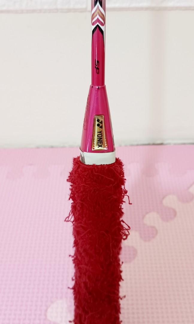 YONEX PINK BADMINTON RACKET, Sports Equipment, Sports & Games, Racket ...