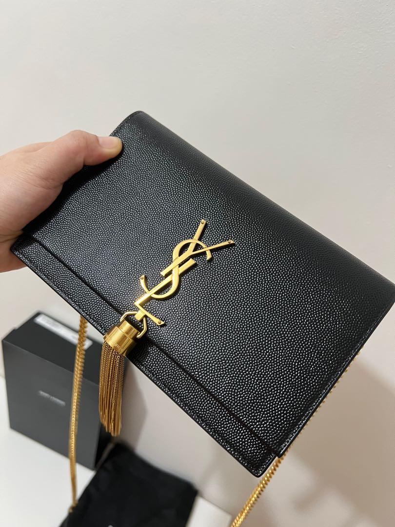 YSL Crossbody Monograin in Gold Hardware, Luxury, Bags & Wallets on ...