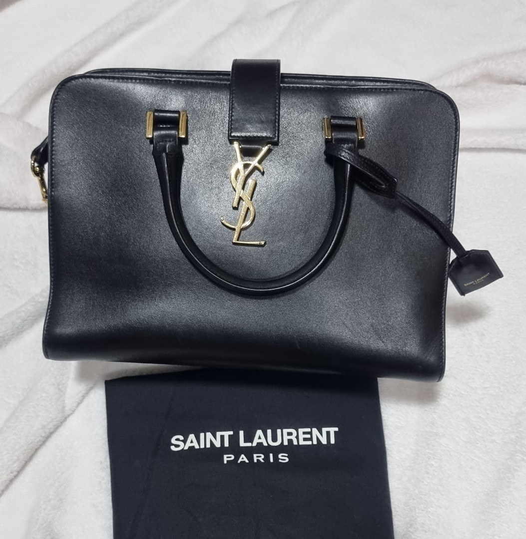YSL Saint Laurent Small Cabas Monogram Black, Luxury, Bags & Wallets on ...
