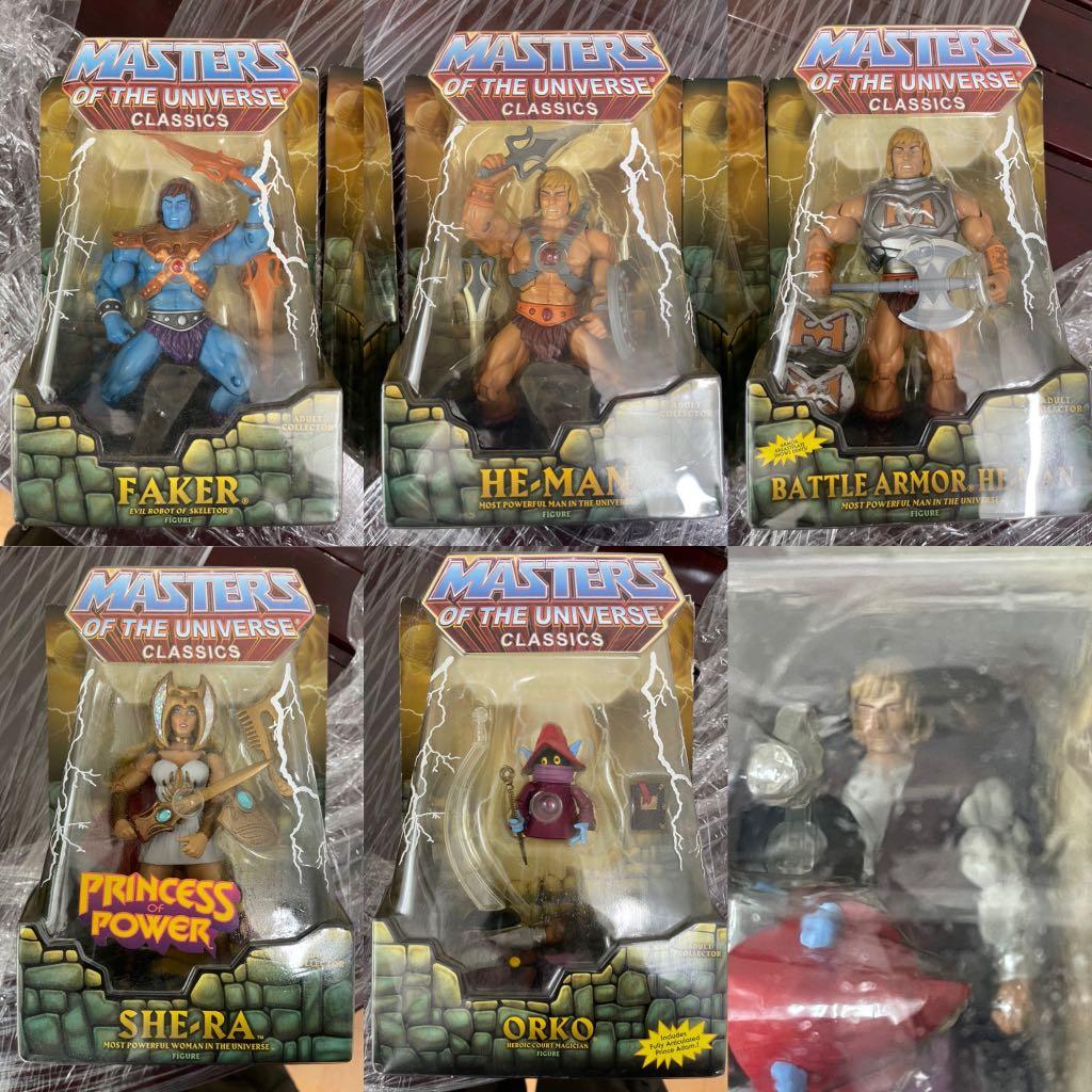 1 set of 6 He-Man Masters Of The Universe classic faker She-Ra Orko ...