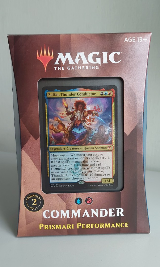 MTG Commander 2021 Precon Deck - Prismari Performance, Hobbies & Toys ...