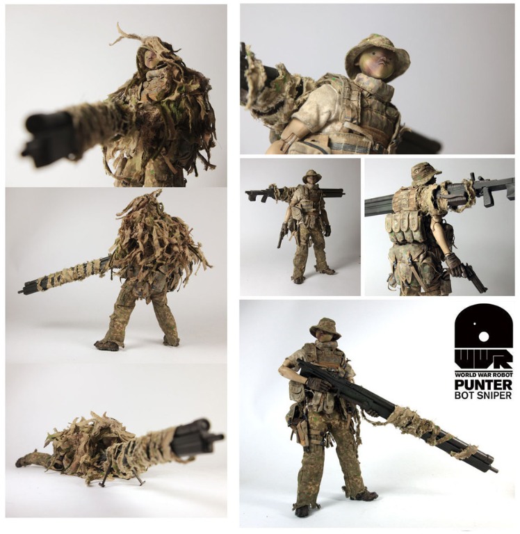 全新 包膠 3a threeA 1/6 WWR World War Robot PUNTER BOT SNIPER BBICN ...