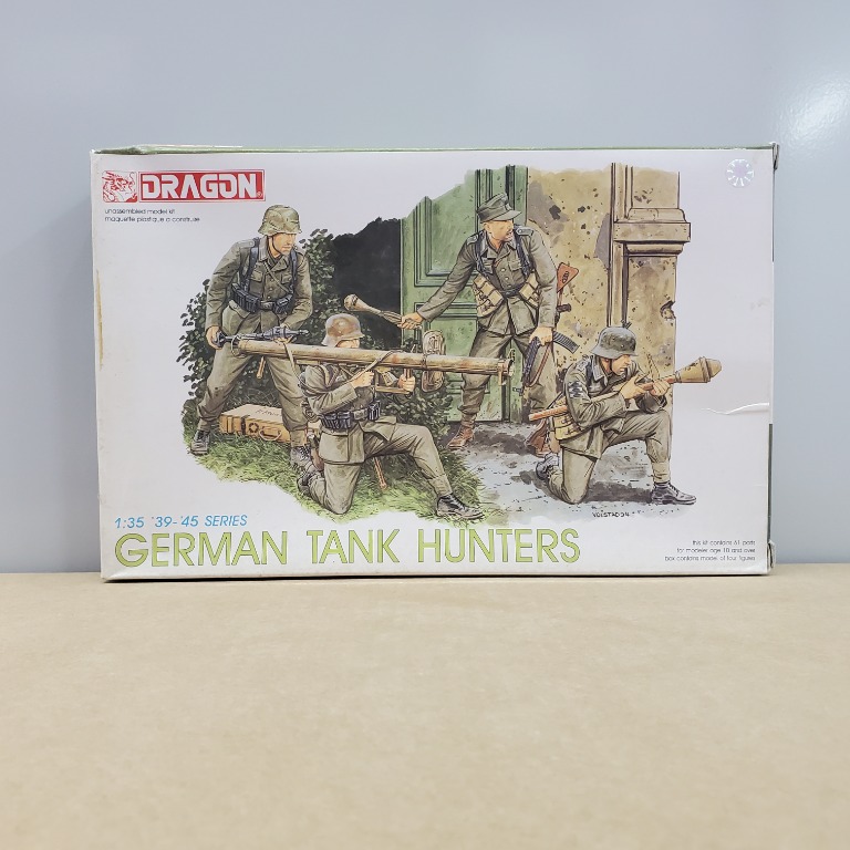 全新絕版 Dragon 威龍 6034 (1994年)-1/35-德國坦克獵人 / German Tank Hunters, 興趣及遊戲 ...