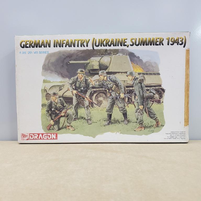 全新絕版 Dragon 威龍 6153 (2001年)-1/35-德國步兵 / German Infantry (Ukraine ...