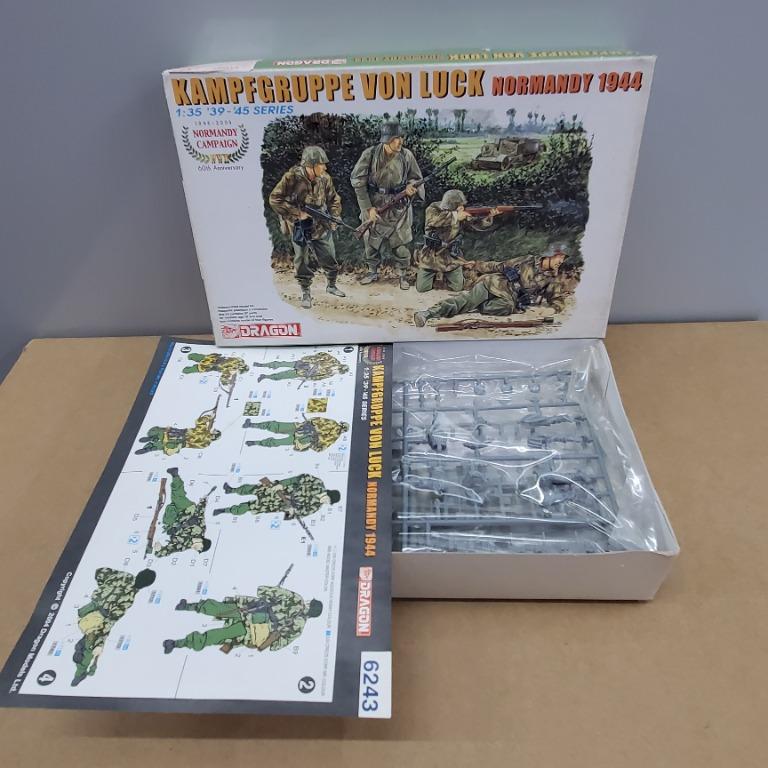 全新絕版 Dragon 威龍 6243 (2004年)-1/35-德國諾曼底戰鬥群 / Kampfgruppe Von Luck ...