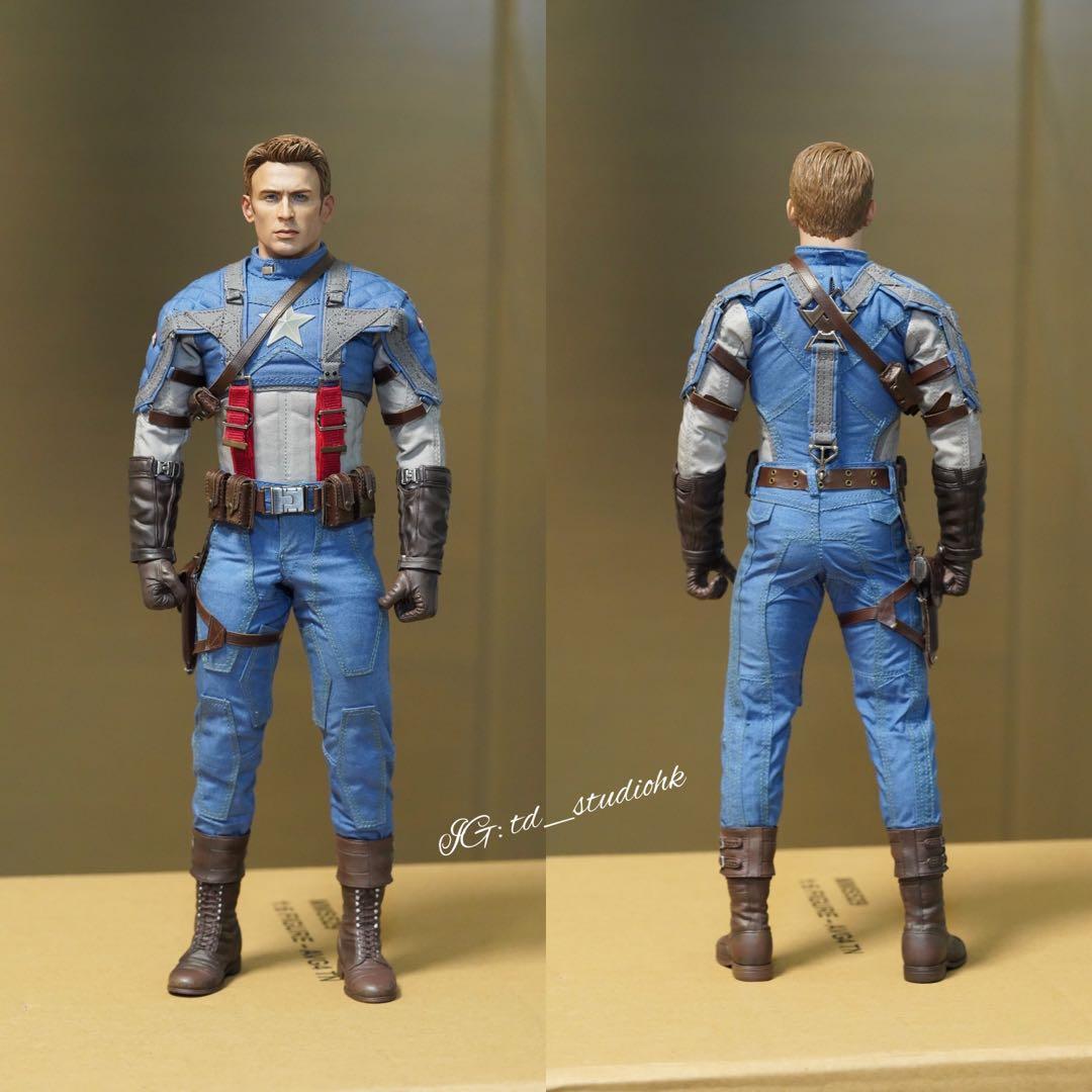 代工改造 hottoys captain America 1.0 mms156 hot toys, 興趣及遊戲, 玩具 & 遊戲類 ...