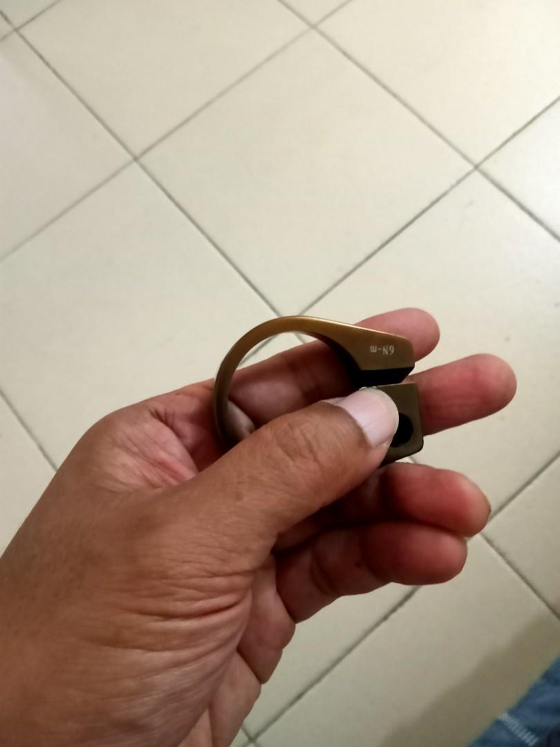 Bronze pinarello seatpost clamp(authentic), Sports Equipment, Bicycles ...