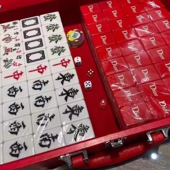CHRISTIAN DIOR ACRYLIC MAHJONG SET, Hobbies & Toys, Toys & Games on ...