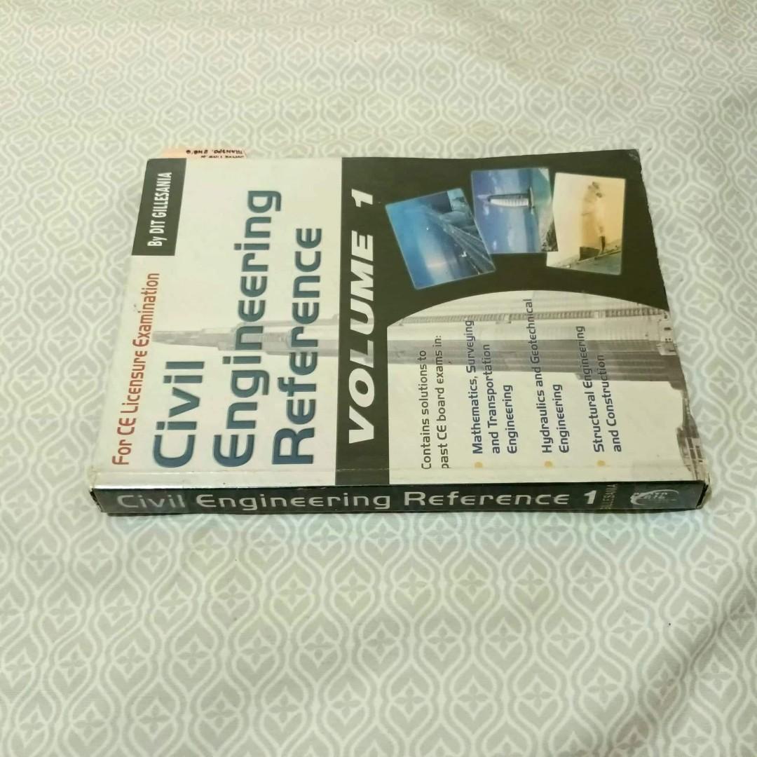 Civil Engineering Reference Vol 1 by DIT GILLESANIA, Hobbies & Toys ...