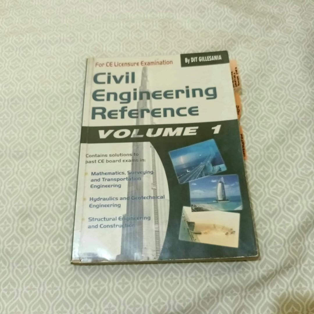 Civil Engineering Reference Vol 1 by DIT GILLESANIA, Hobbies & Toys ...