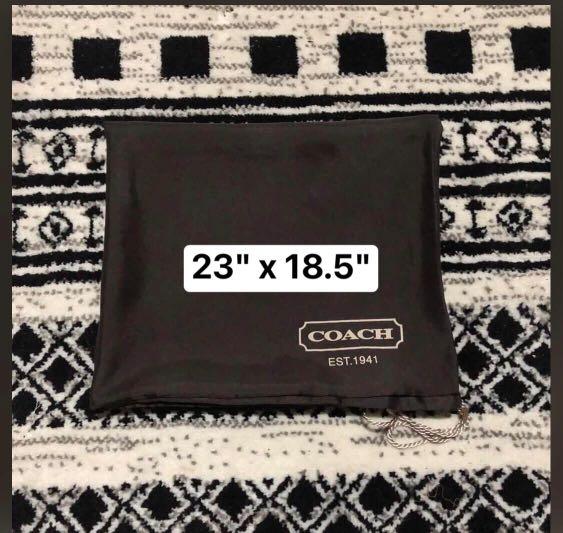 Coach est 1941 dustbag , Luxury, Bags & Wallets on Carousell