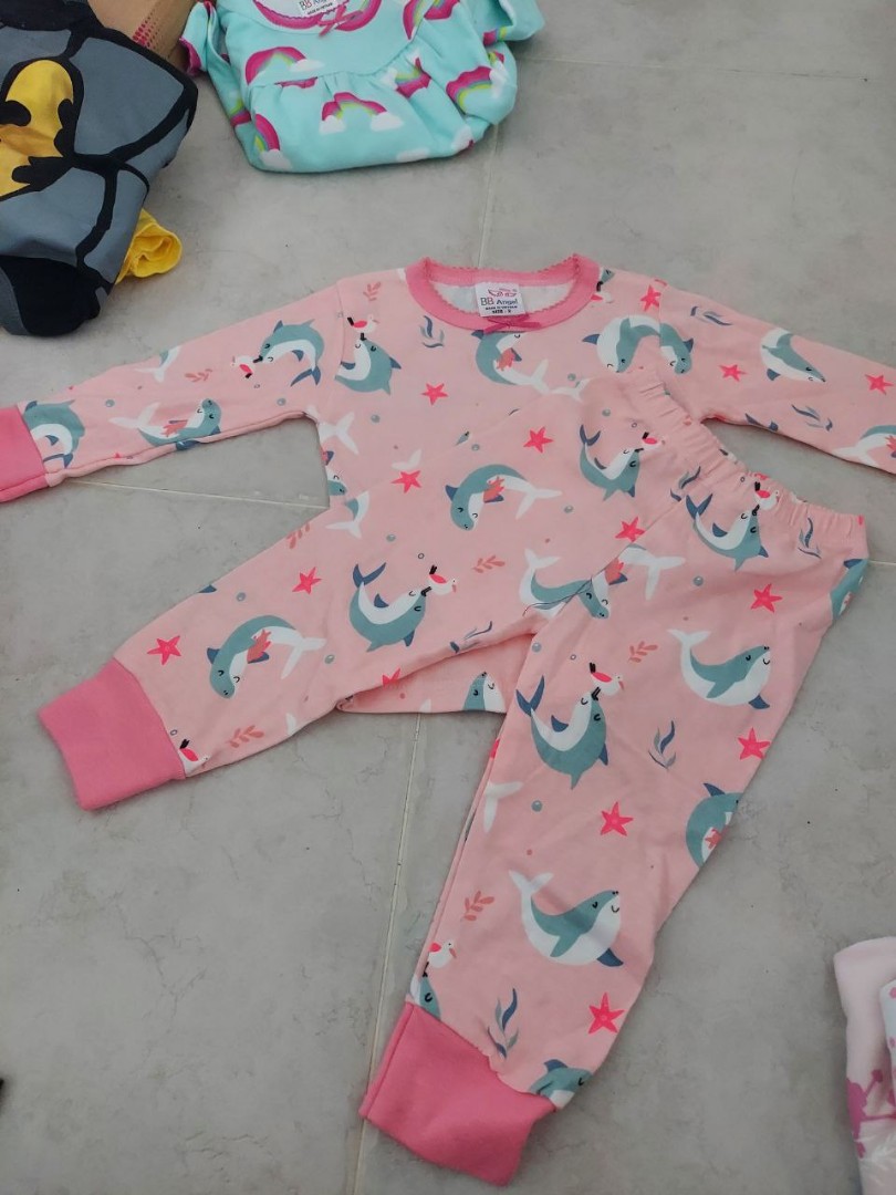 Dolphin Pyjamas, Babies & Kids, Babies & Kids Fashion on Carousell
