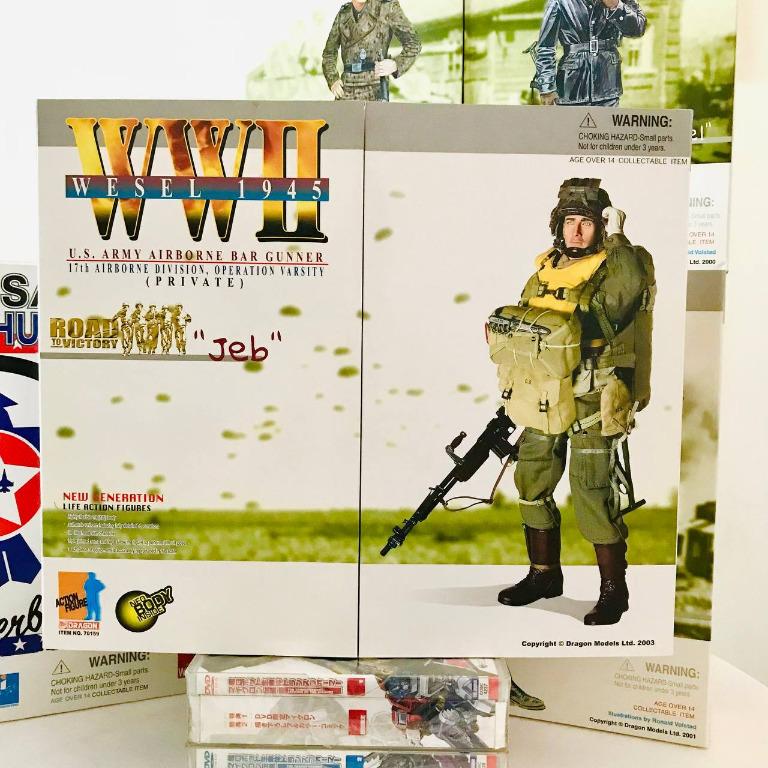 DRAGON MODELS 1/6 SCALE WWII 1945 U.S. ARMY AIRBORNE BAR GUNNER ( JEB ...