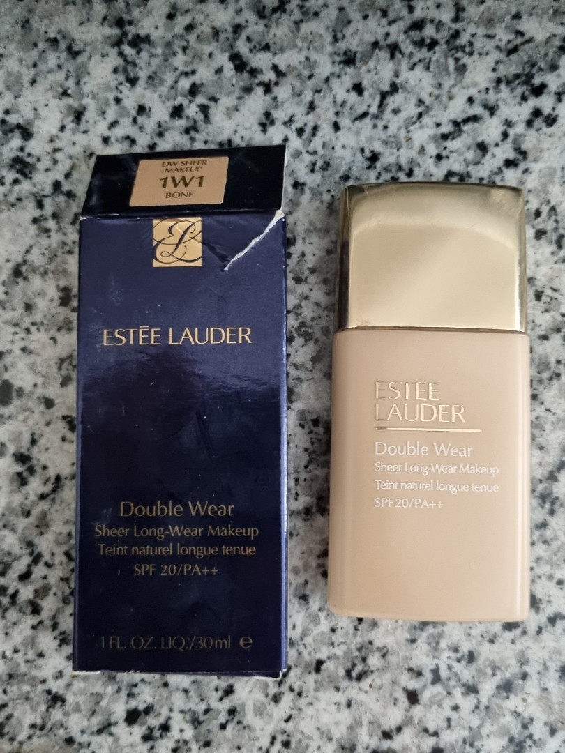 Estee lauder double wear sheer foundation- shade 1w1 bone, Beauty ...