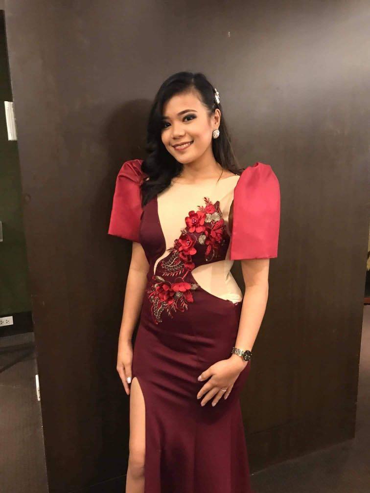 Filipiniana Gowns Off Shoulder for Rent, Women's Fashion, Dresses ...