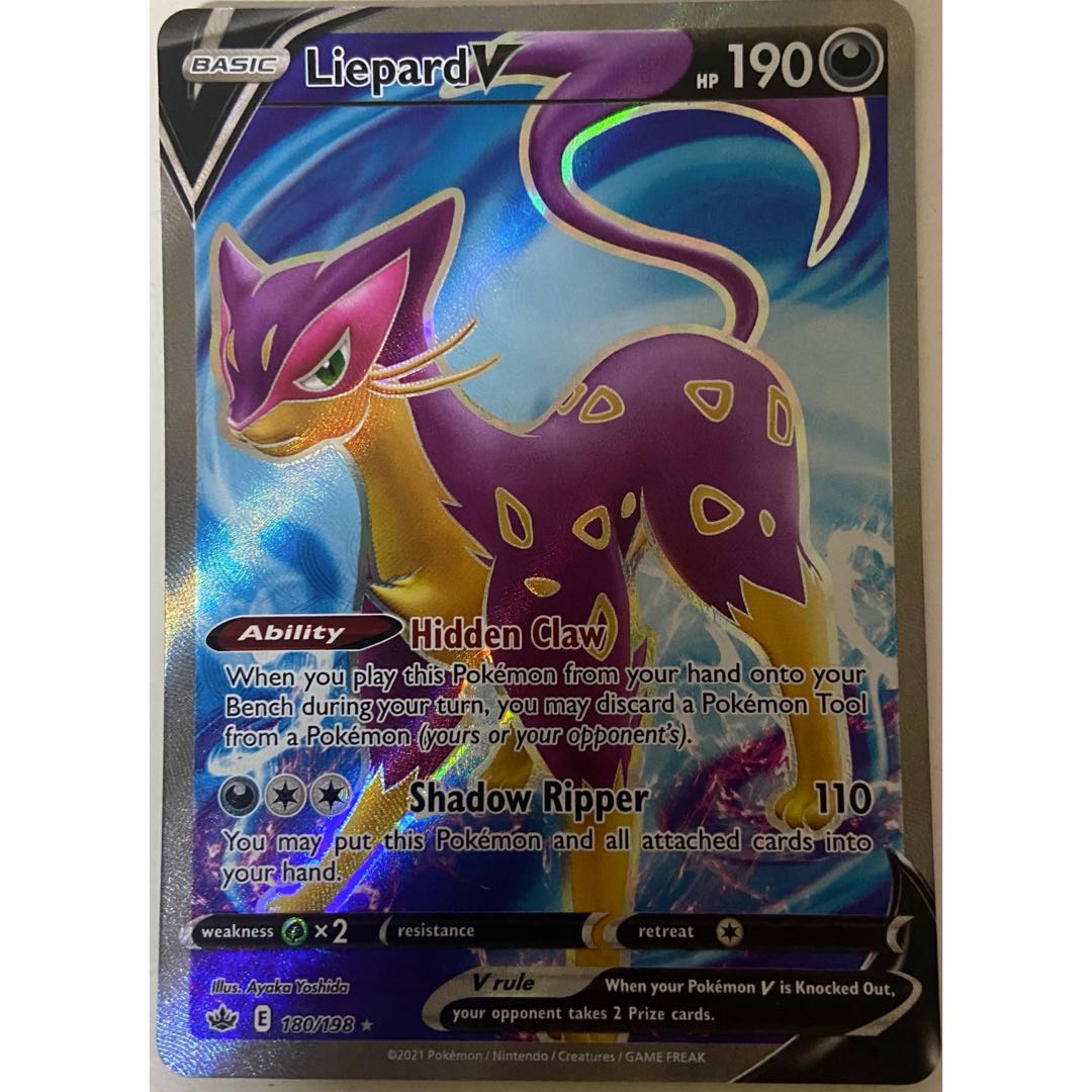 Full Art Ultra Rare: Liepard V, Hobbies & Toys, Toys & Games on Carousell