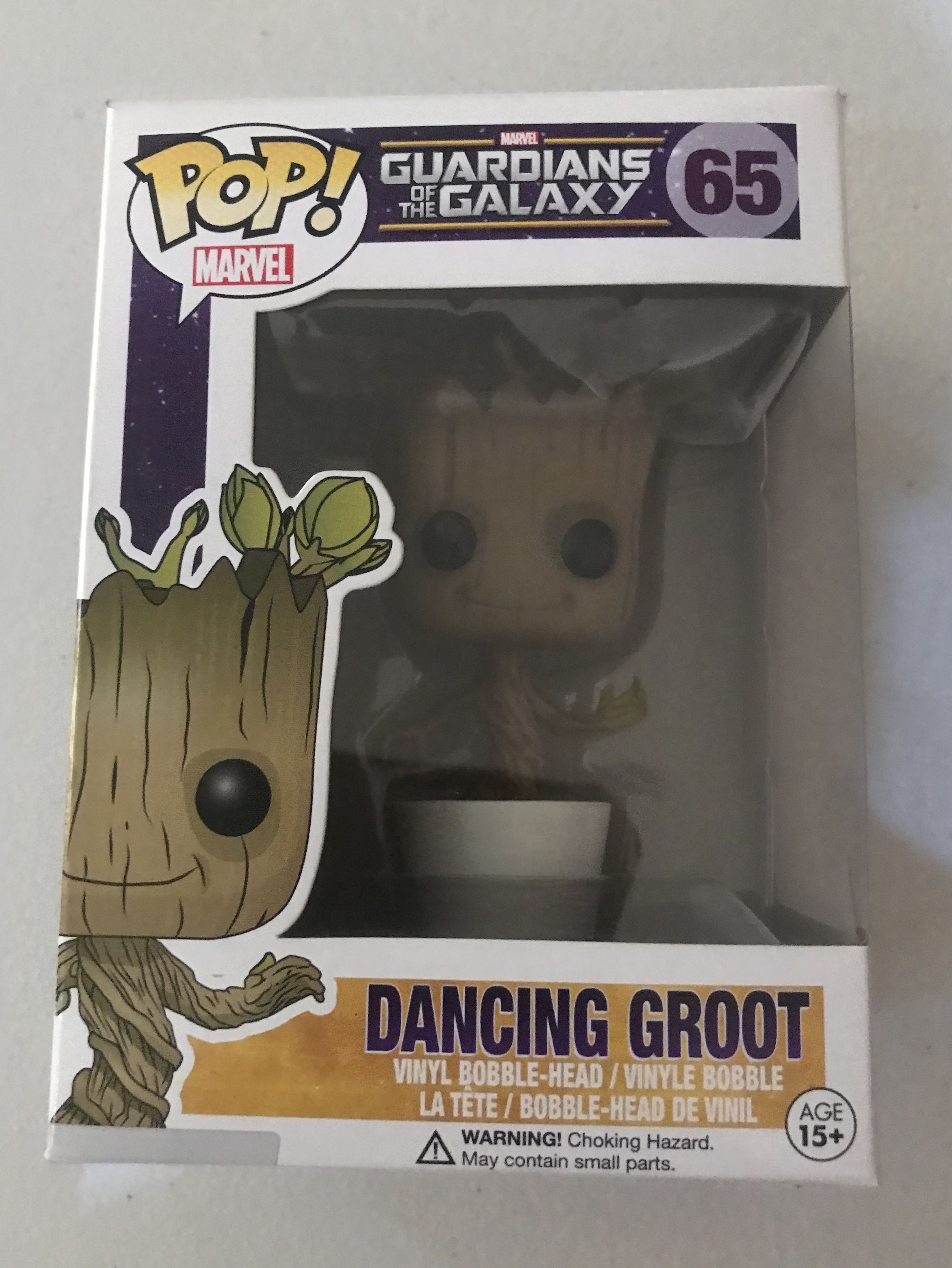 Funko Pop Dancing Groot 65 Guardians of the Galaxy Vinyl Bobble-Head ...