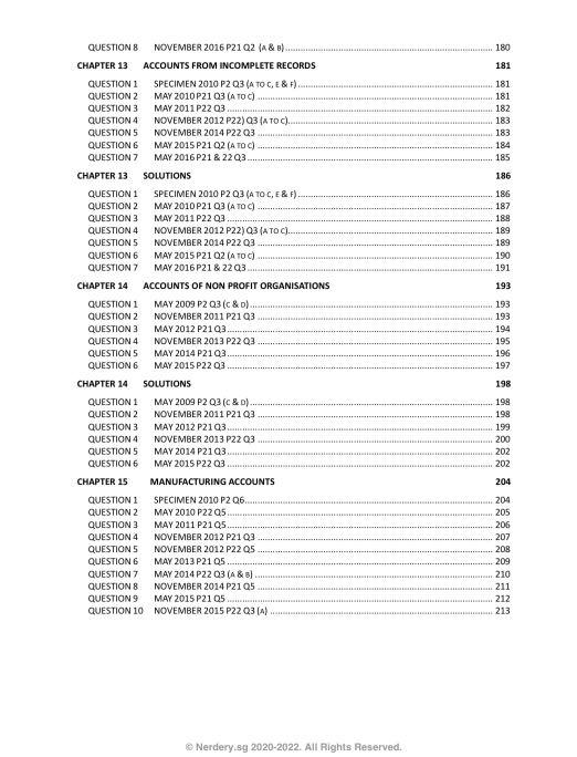 Gce O Level Syllabus 70877175 Principles Of Accounts Poa Comprehensive Topical Revision Notes
