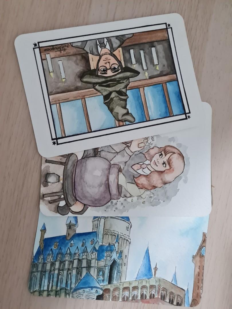 Harry Potter Postcards Collection (3 designs of postcards), Hobbies ...