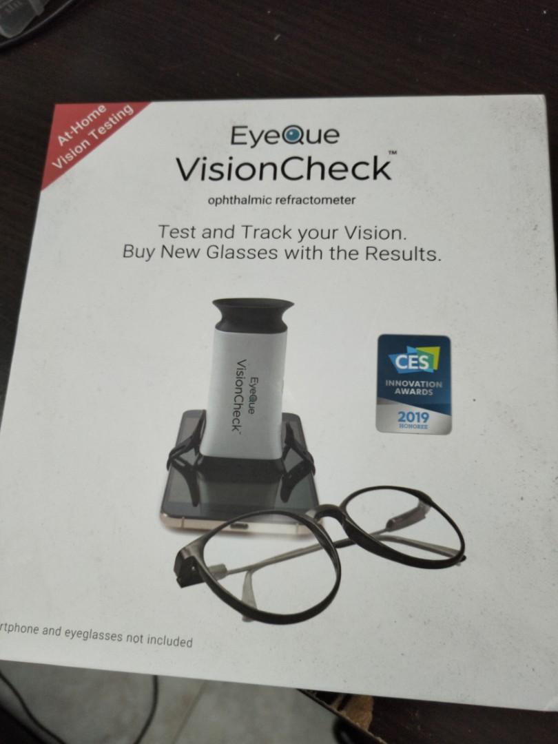 Home vision testing - EyeQue VisionCheck opthalmic refractometer, Men's ...