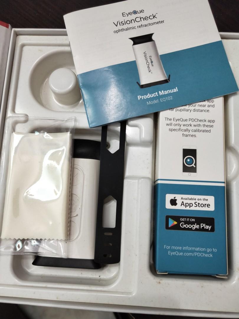 Home vision testing - EyeQue VisionCheck opthalmic refractometer, Men's ...