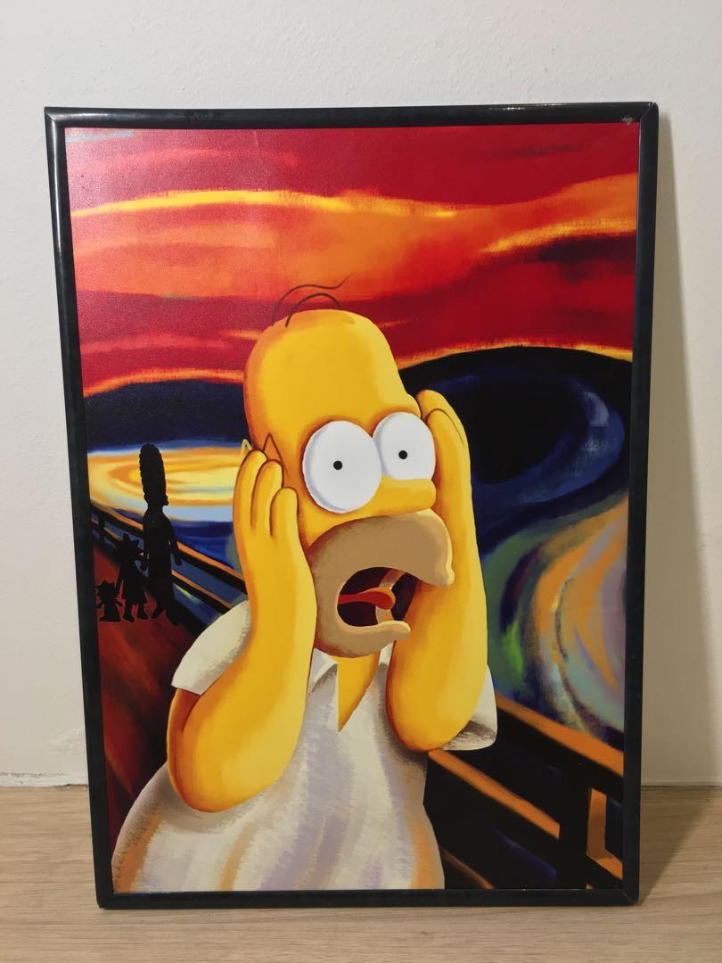 Homer Simpson The Scream & Assorted Pop Art Prints Toy Story Pixar ...