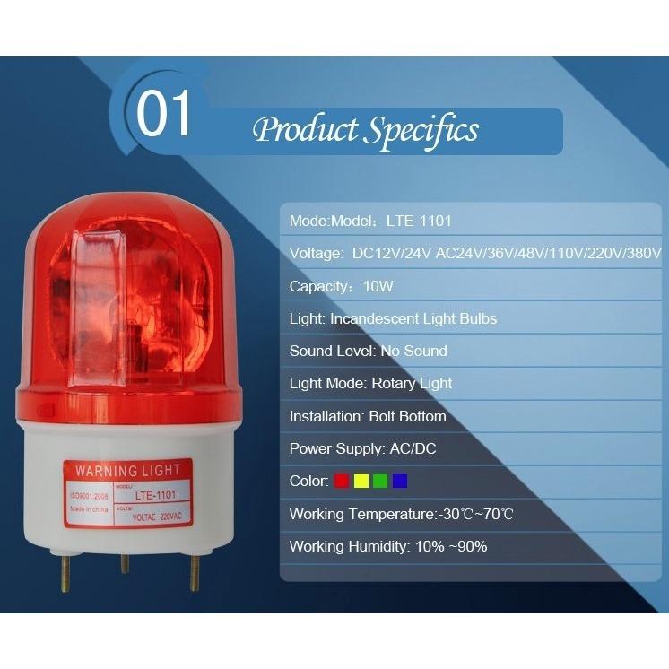 Industrial Warning Light AC240V, Furniture & Home Living, Lighting ...