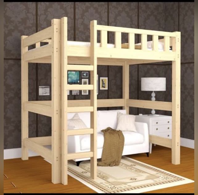 Instock / ready stock loft bed , elevated bed , high bed, Furniture ...